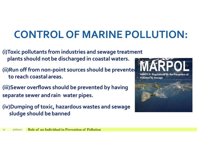 Role of an individual in prevention of pollution | PDF | Indoor ...