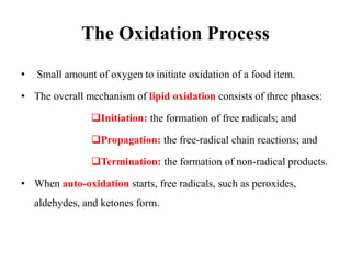 Role of antioxidant in food preservation | PPTX