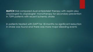 Role of antiplatelets in ischemic stroke.pptx