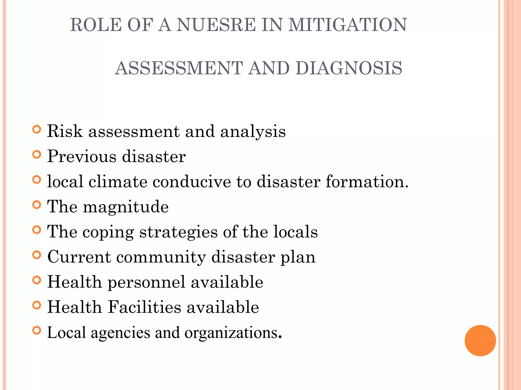 Role of a nurse in disaster management | PPT