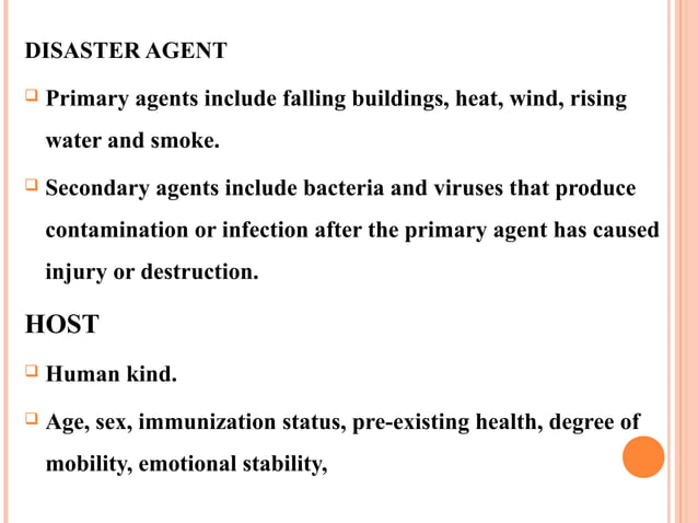 Role of a nurse in disaster management | PPT | First Aid | Injuries