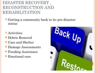 Role of a nurse in disaster management | PPT