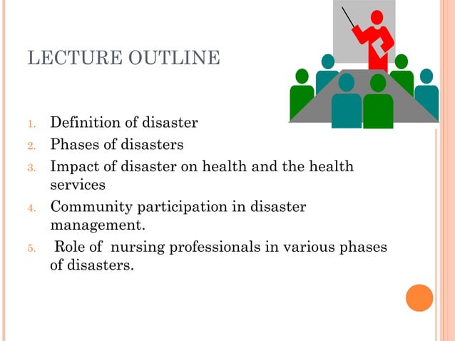 Role of a nurse in disaster management | PPT | First Aid | Injuries