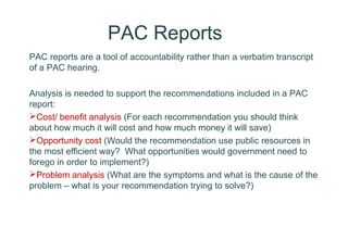 Role of a PAC Clerk | PPT