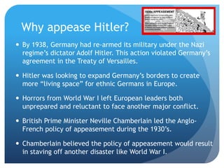 Role of appeasement | PPTX