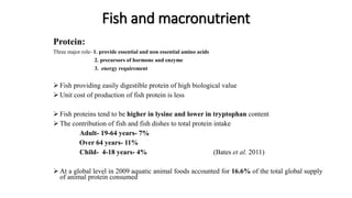 Role of aquatic resources in food and nutrition | PPTX