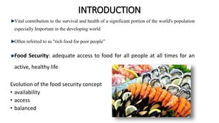 Role of aquatic resources in food and nutrition | PPT