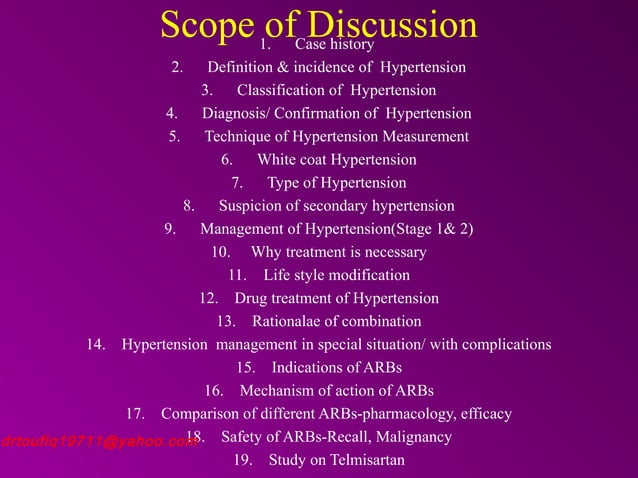 Role of ARBs in management of Hypertension | PPT