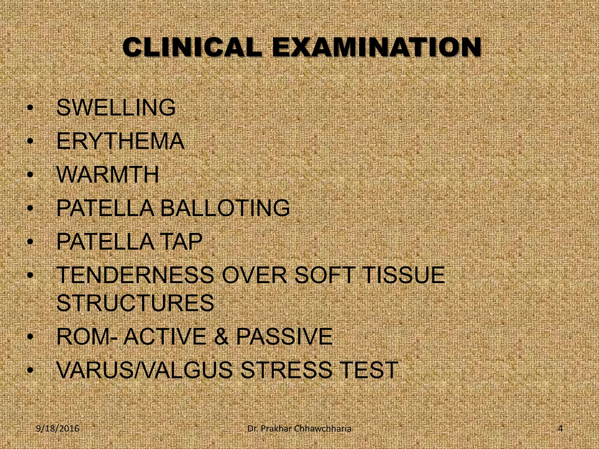 Role of arthroscopic synovectomy of knee joint in ra | PPTX