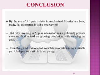 Role of Artificial intelligence in Aquaculture and Fisheries.. by Aabid ...