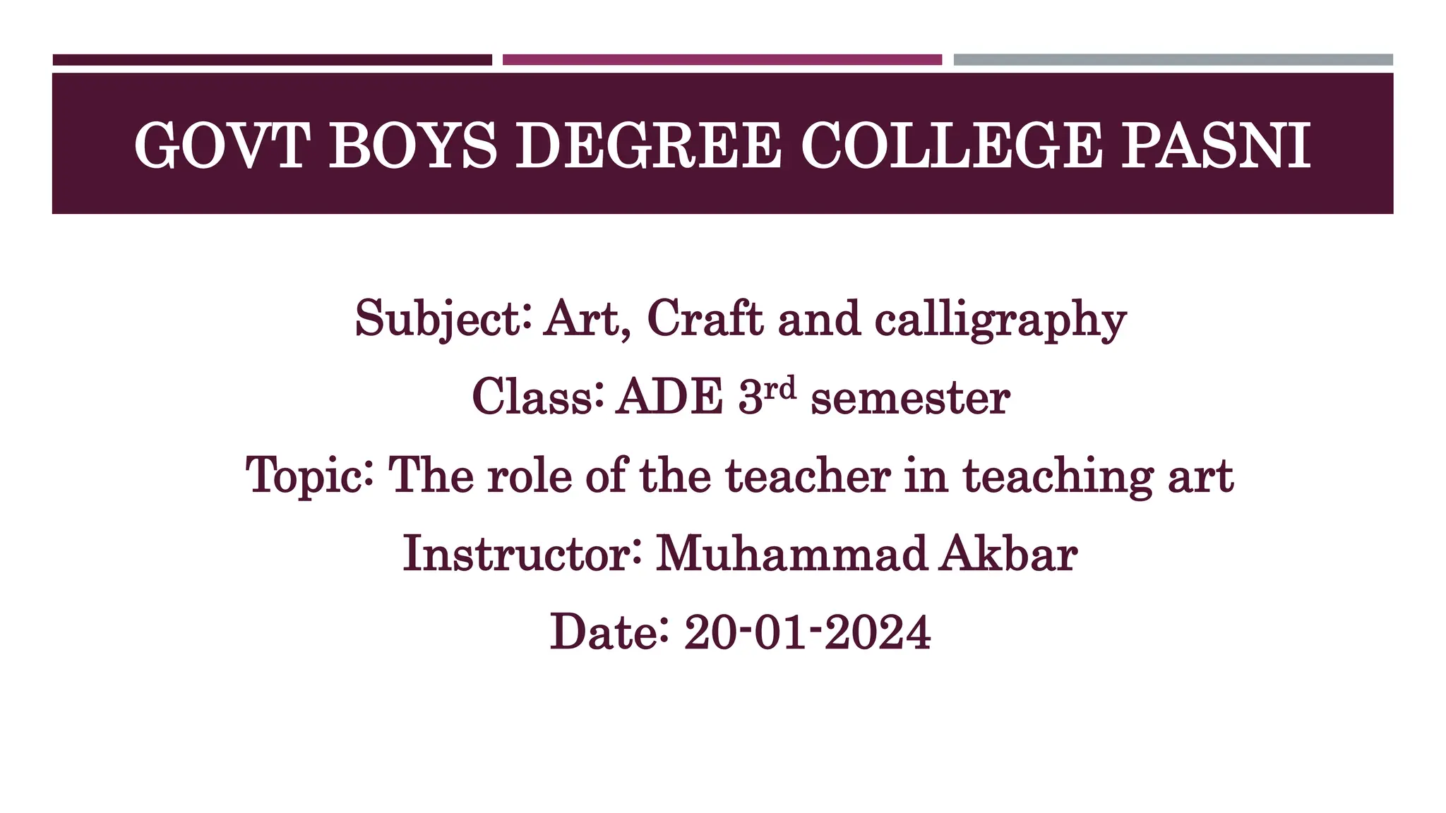 The Role of Teacher in teaching art teacher.pptx