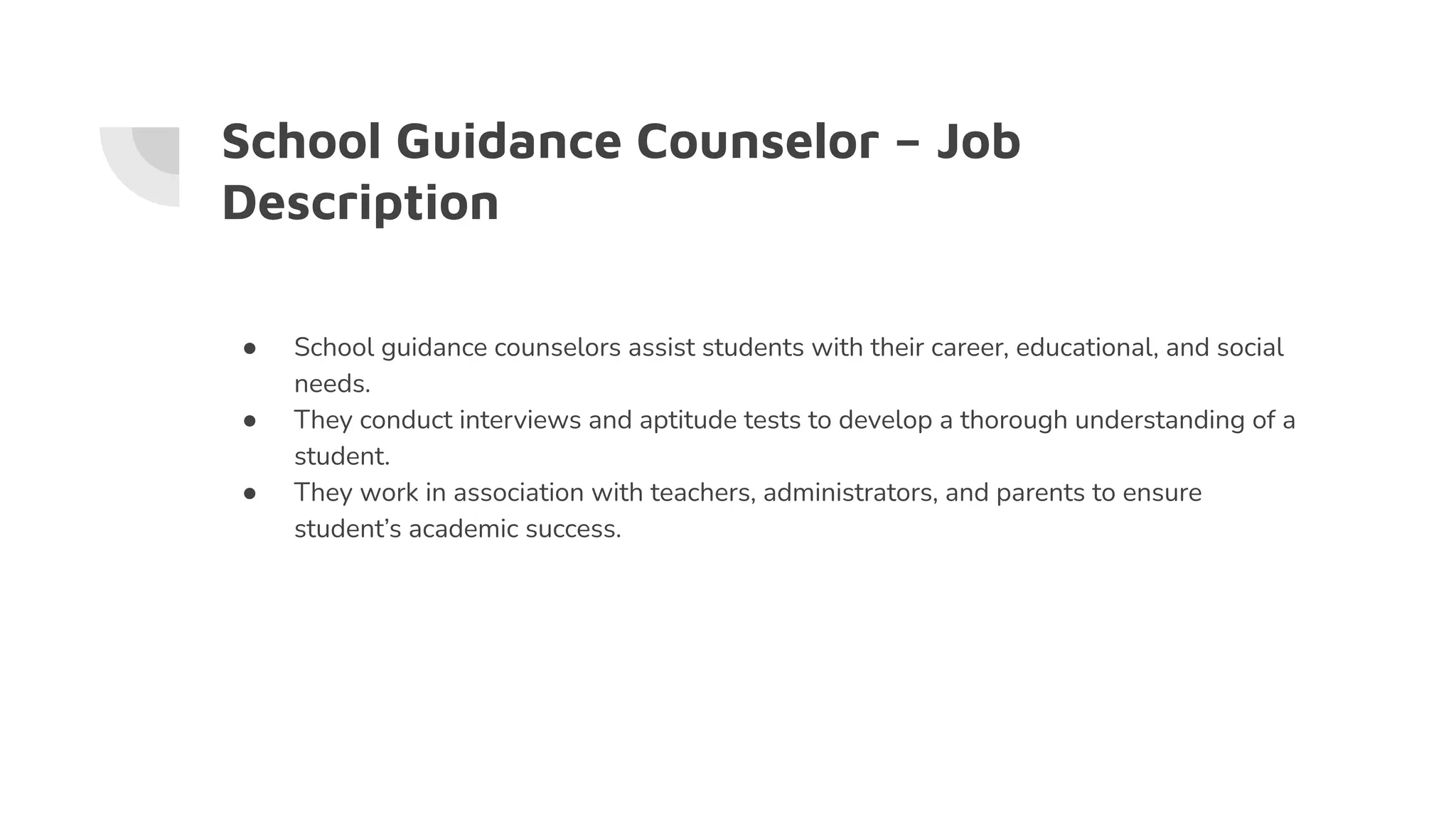 Importance of Role of a School Guidance Counselor | PPT