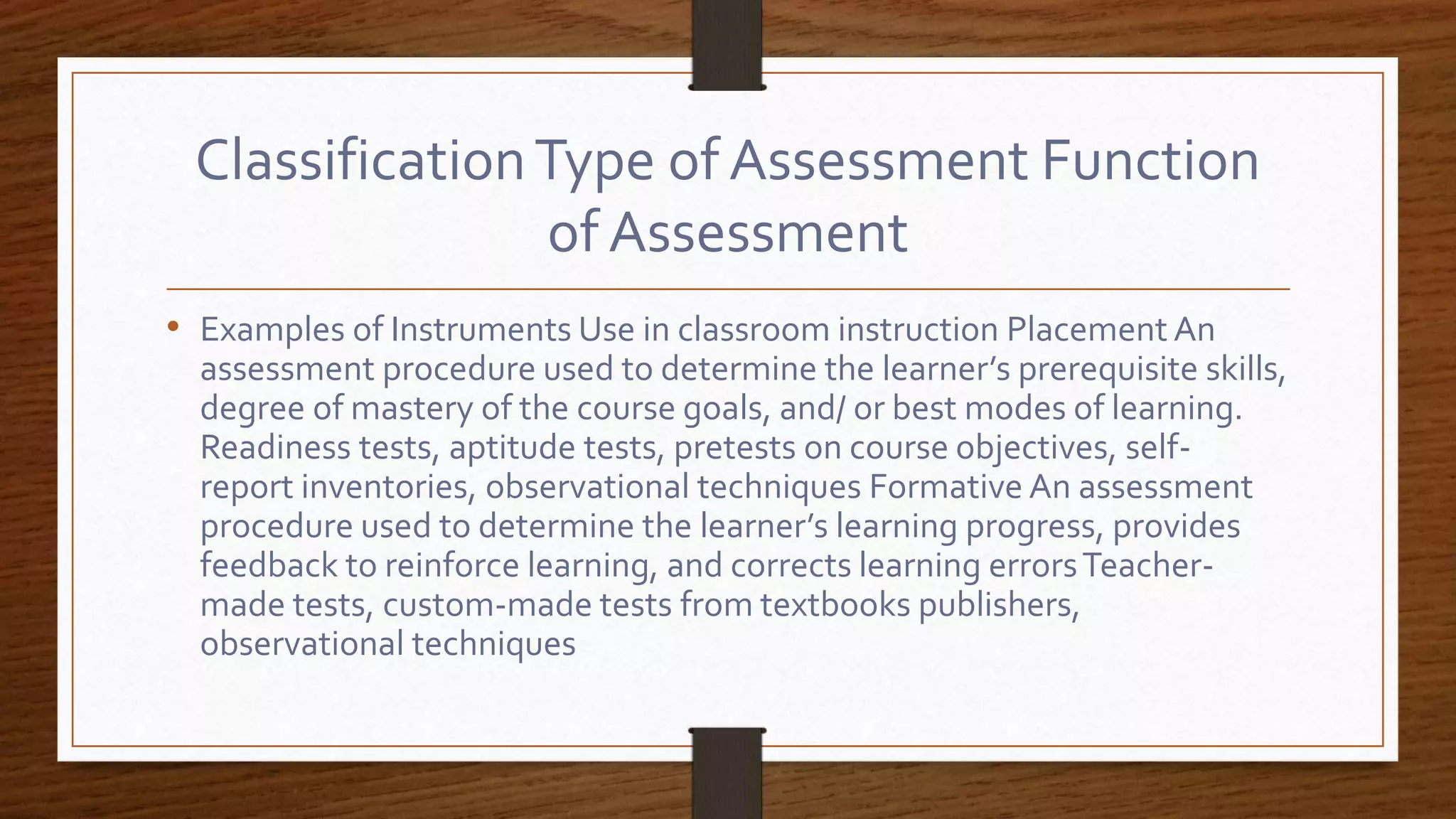 Role of assessment in reading instruction.pptx | Educational Assessment ...