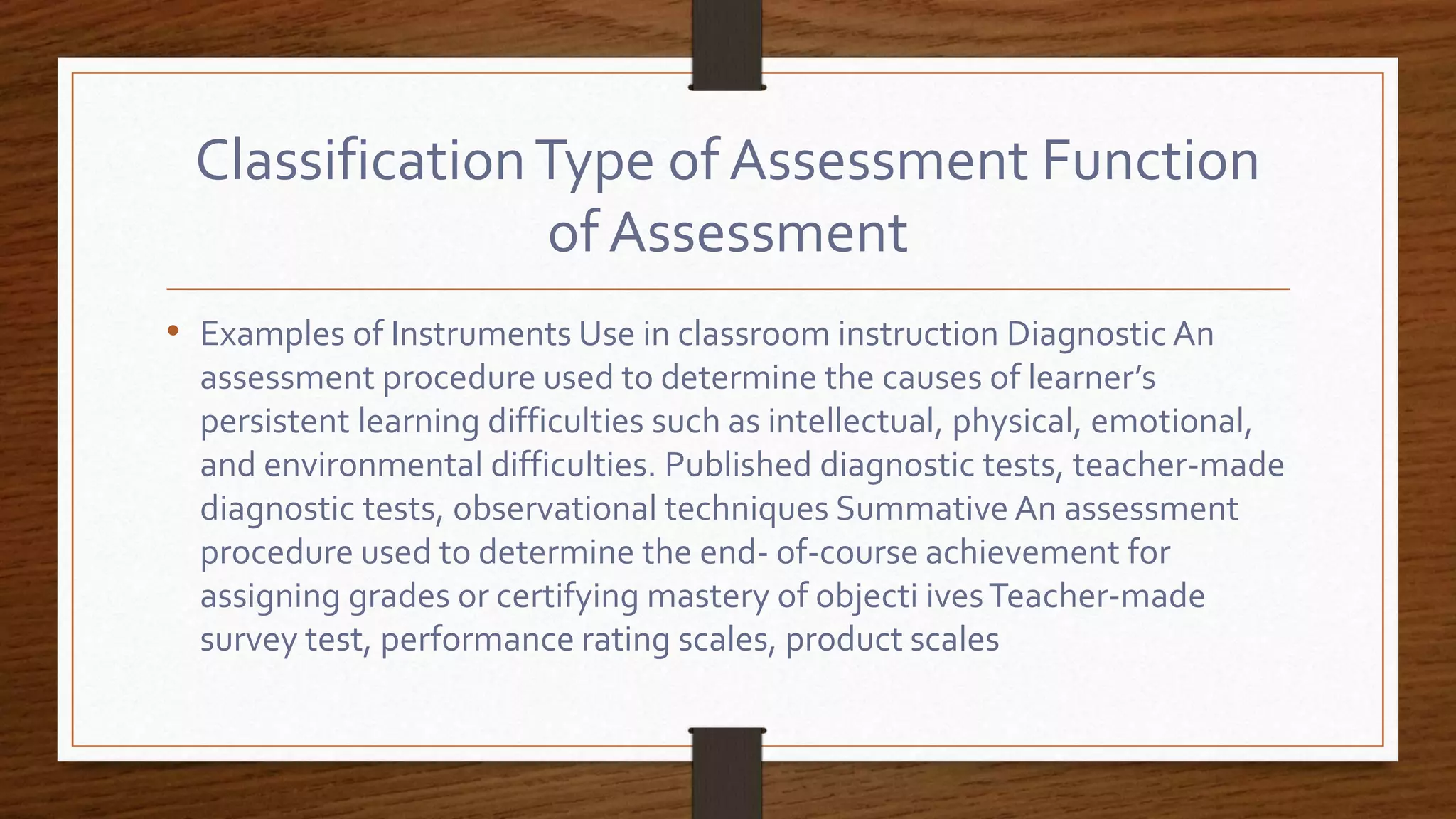 Role of assessment in reading instruction.pptx | Educational Assessment ...