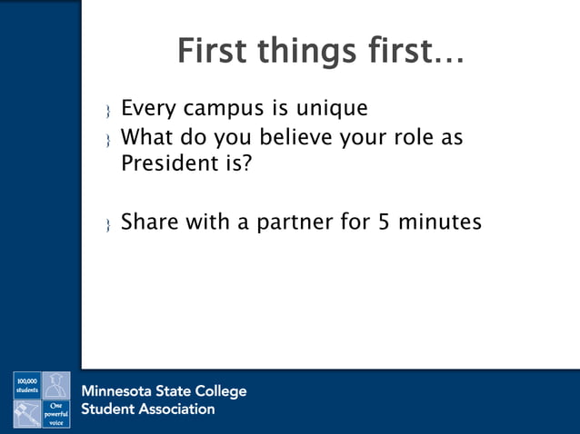 The Role of a Student Senate President | PPT