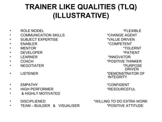 Role of a trainer | PPT