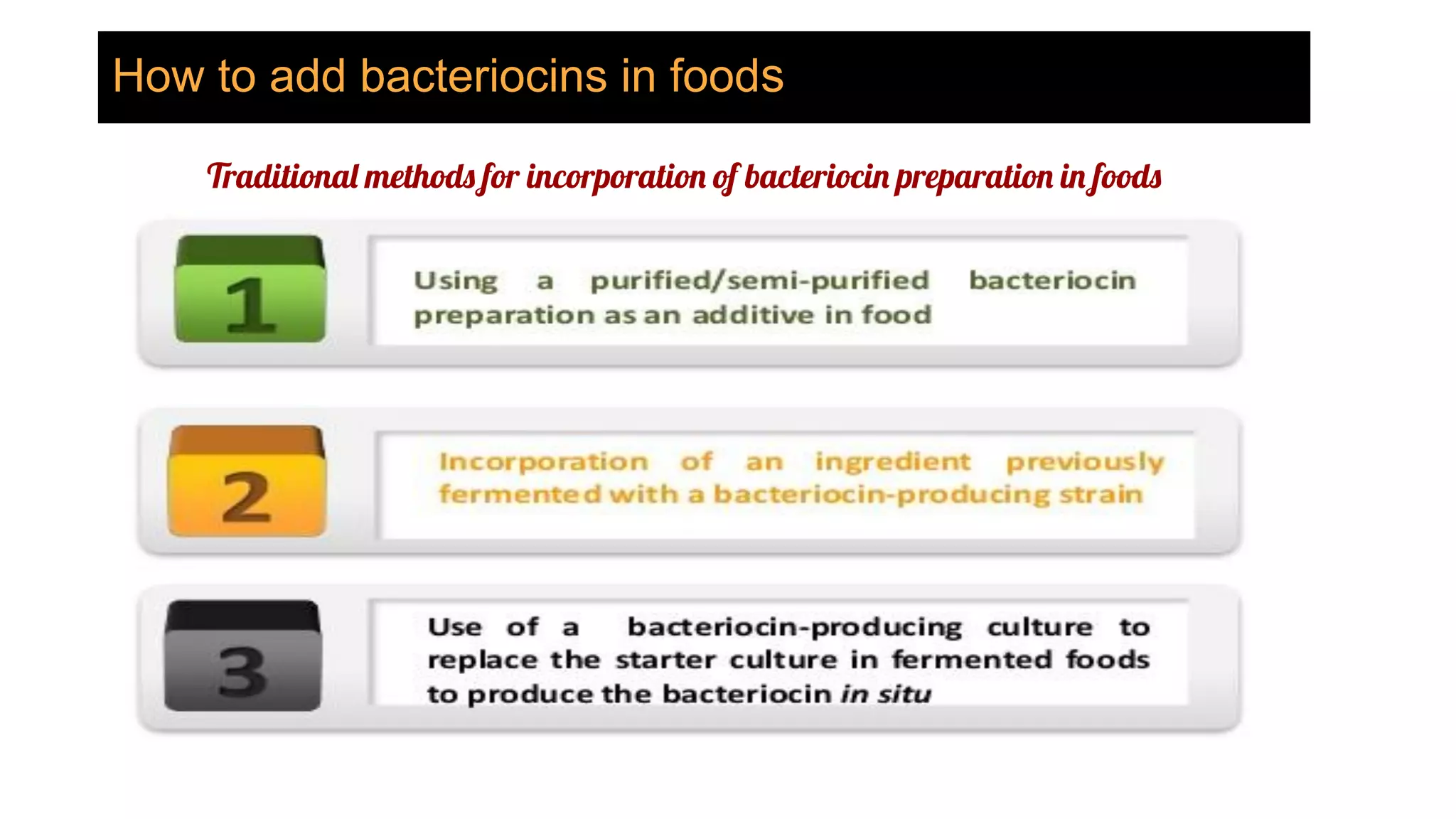 Role of bacteriocins in food safety | PDF