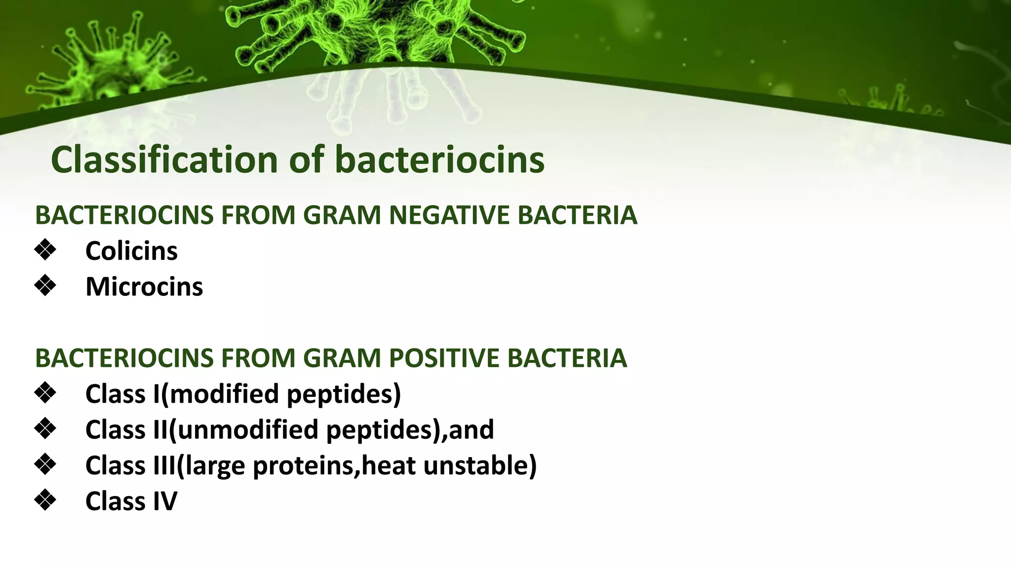 Role of bacteriocins in food safety | PDF
