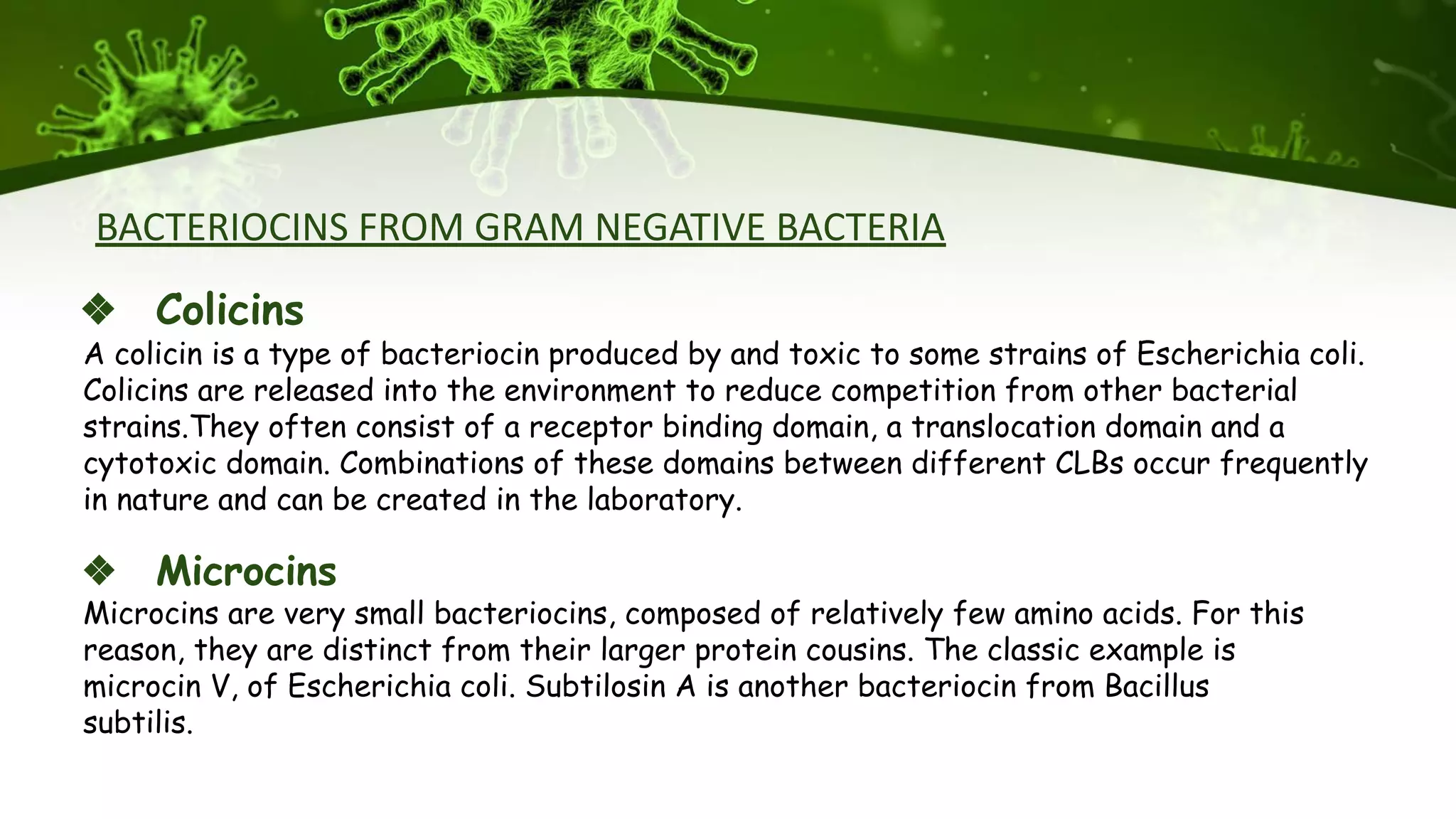 Role of bacteriocins in food safety | PDF
