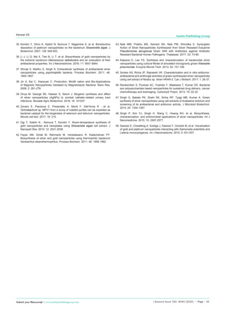 Role of bacteria in nanoparticle(s) synthesis and their applications | PDF