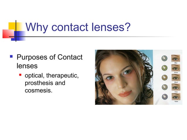 Role of bandage contact lens in corneal wound healing | PPT | Eye and ...