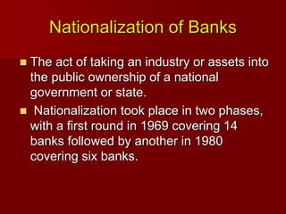 Role of banks | PPT