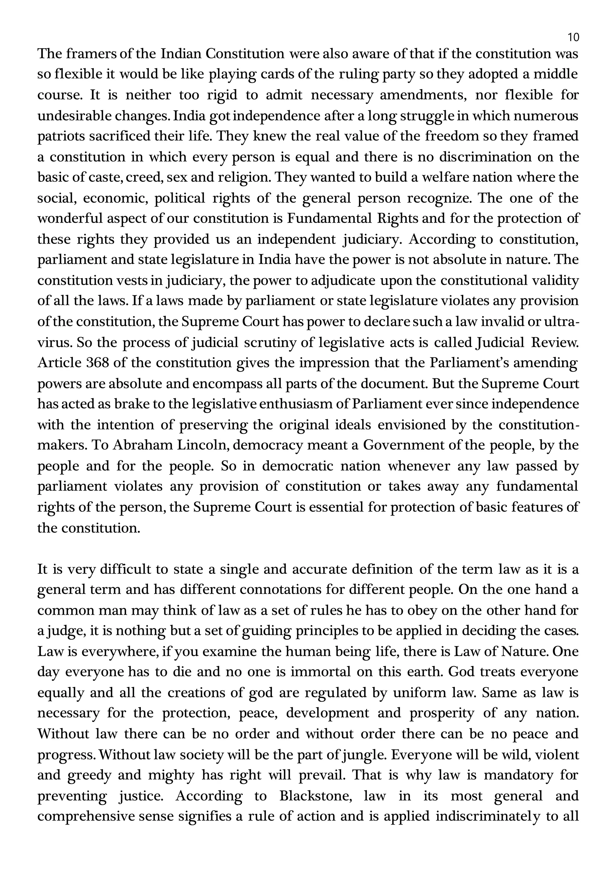 Role of basic structure | PDF