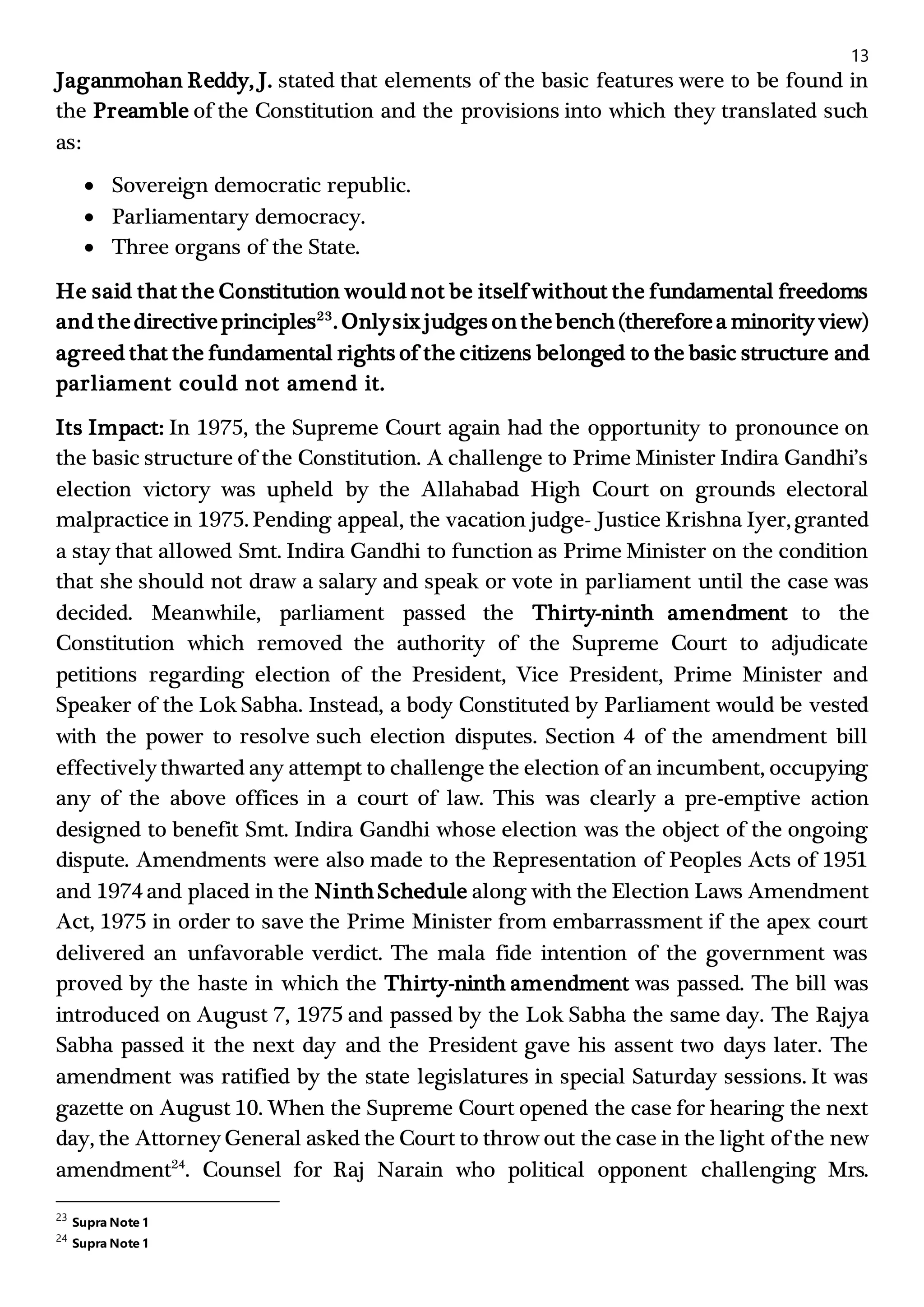 Role of basic structure | PDF