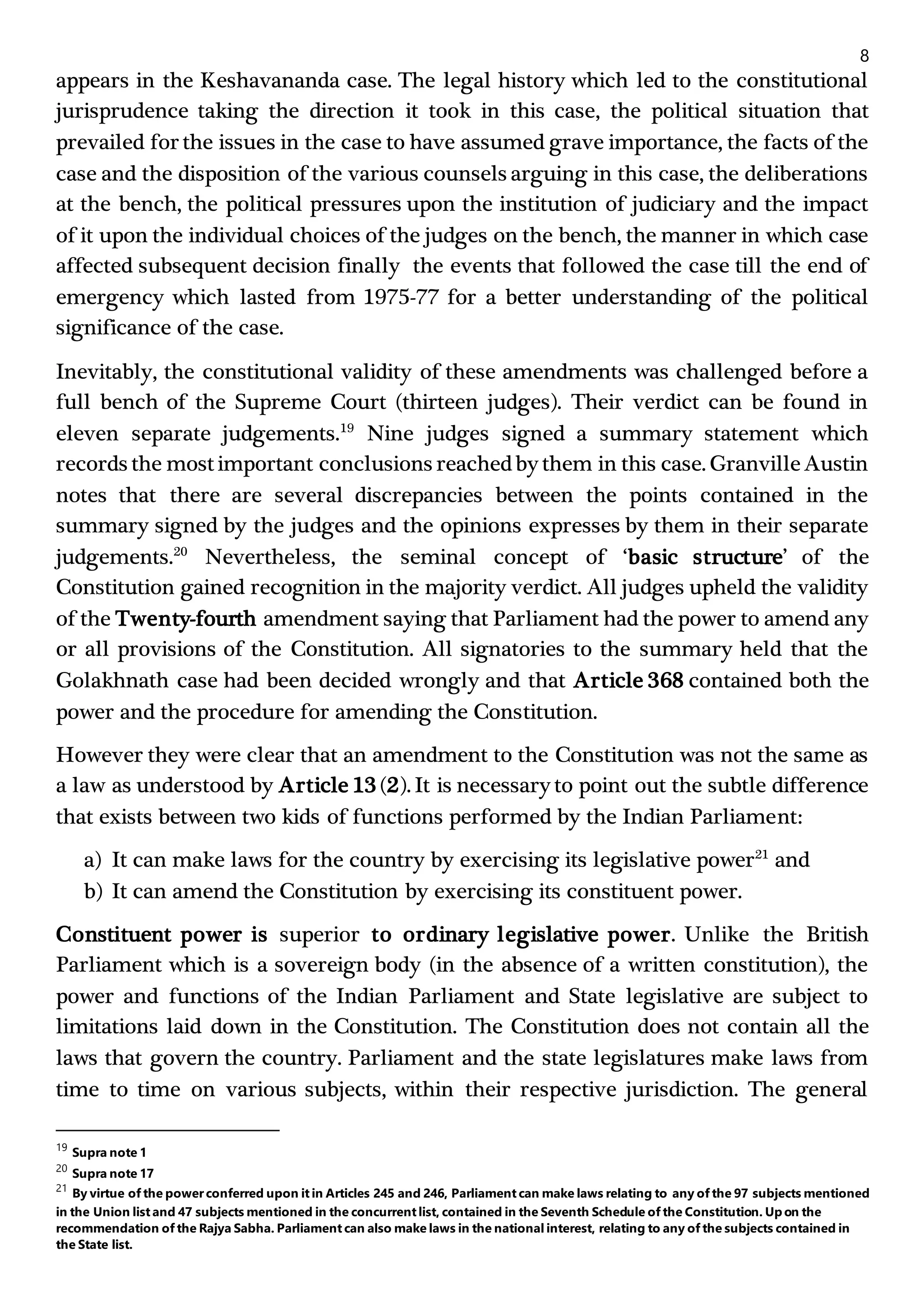 Role of basic structure | PDF