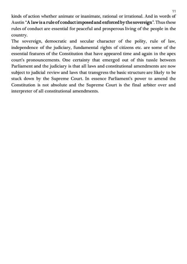 Role of basic structure | PDF