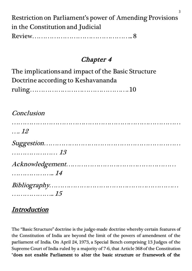 Role of basic structure | PDF