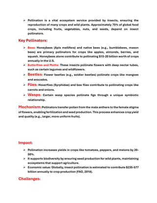 Role of beneficial insects in agriculture.PDF