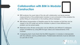 Role of bim in modular construction converted | PDF