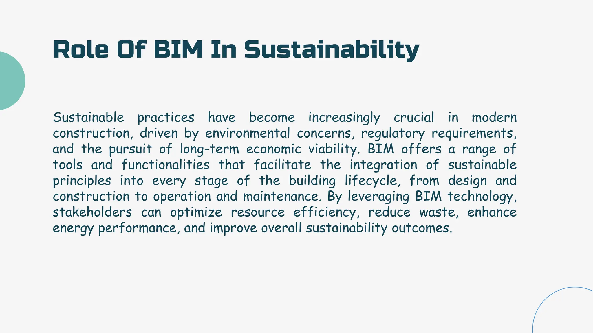 Role Of BIM in Sustainable Construction .pptx