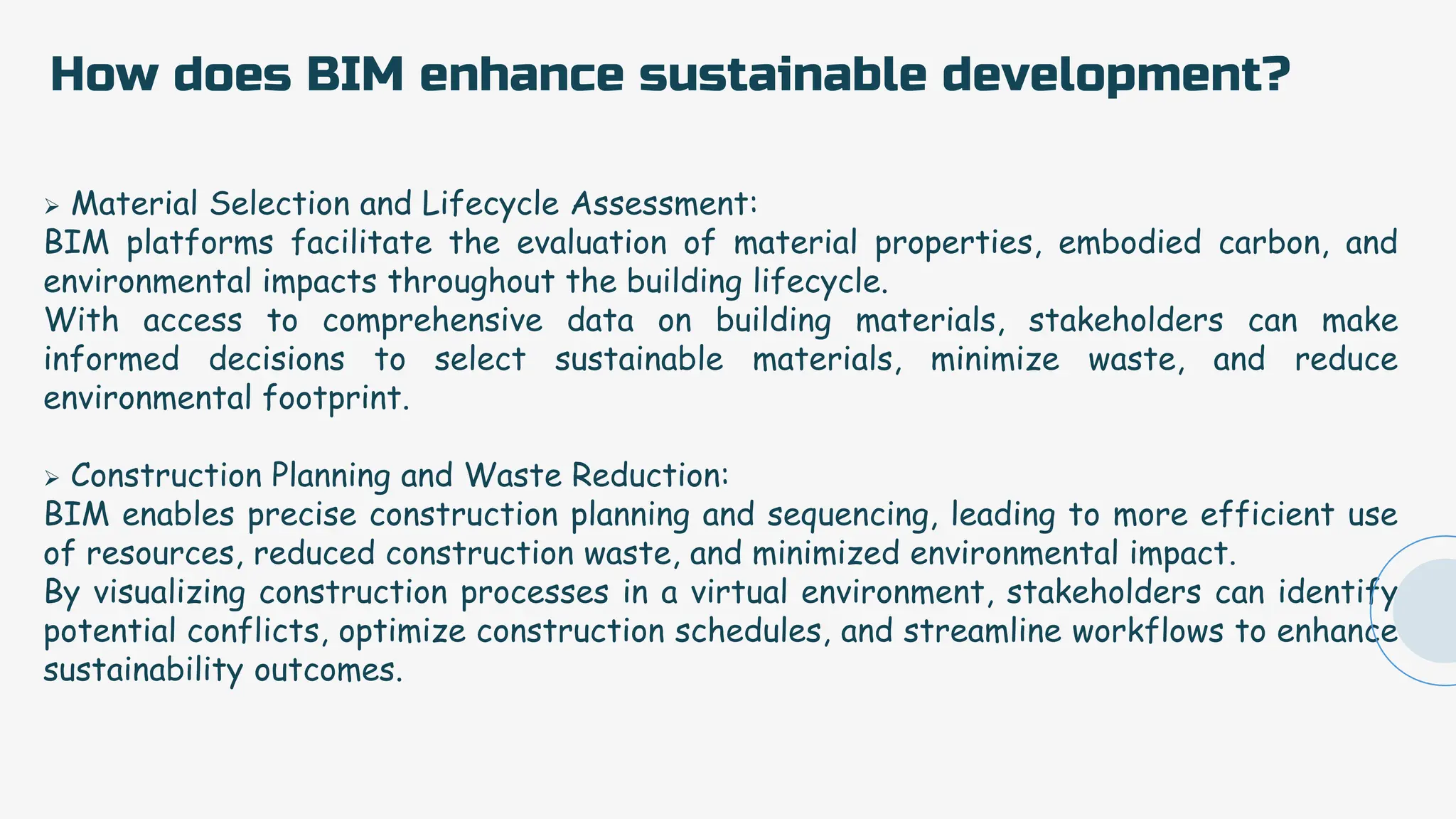 Role Of BIM in Sustainable Construction .pptx