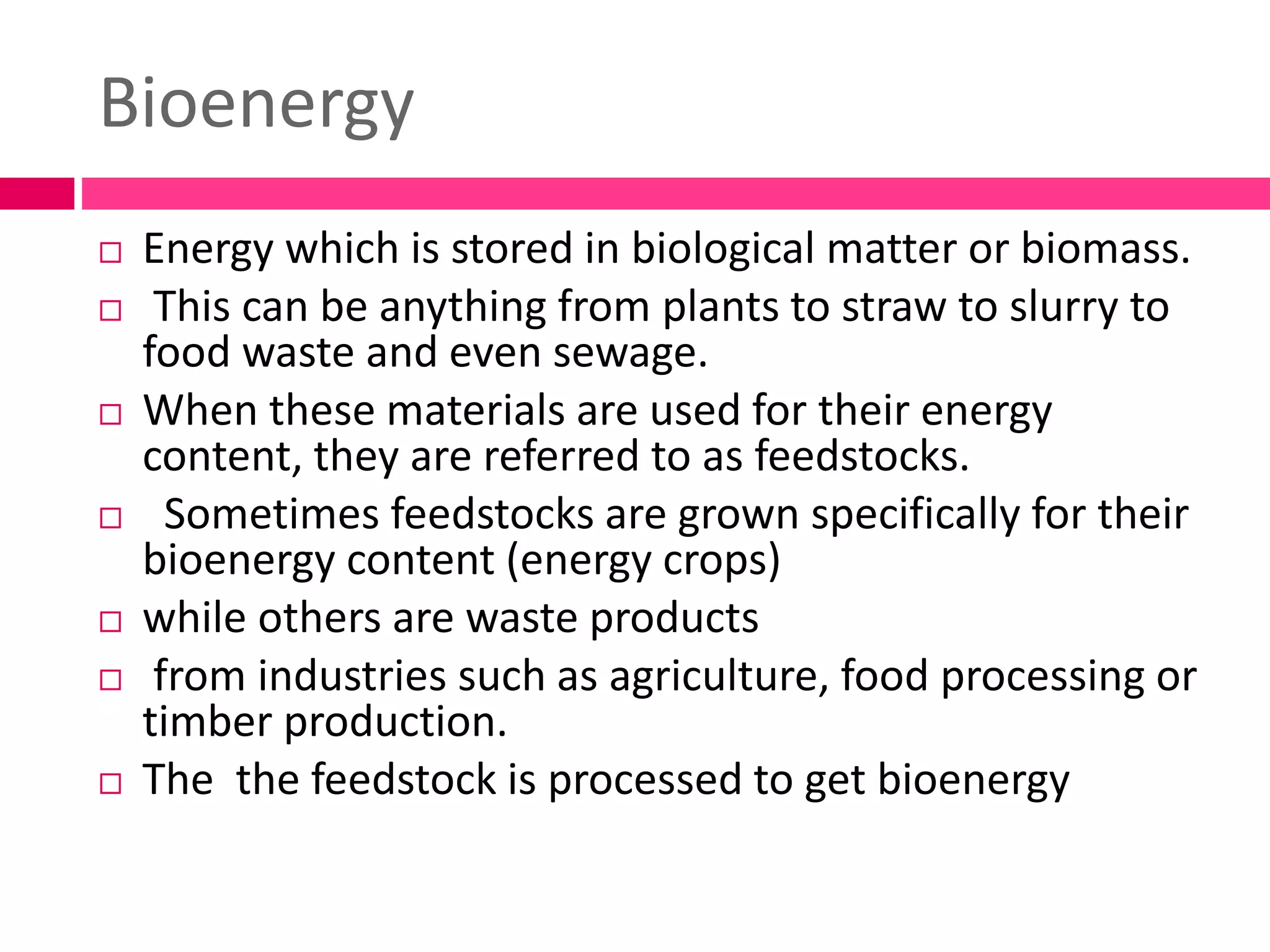 Role of bioenergy in energy management | PPTX