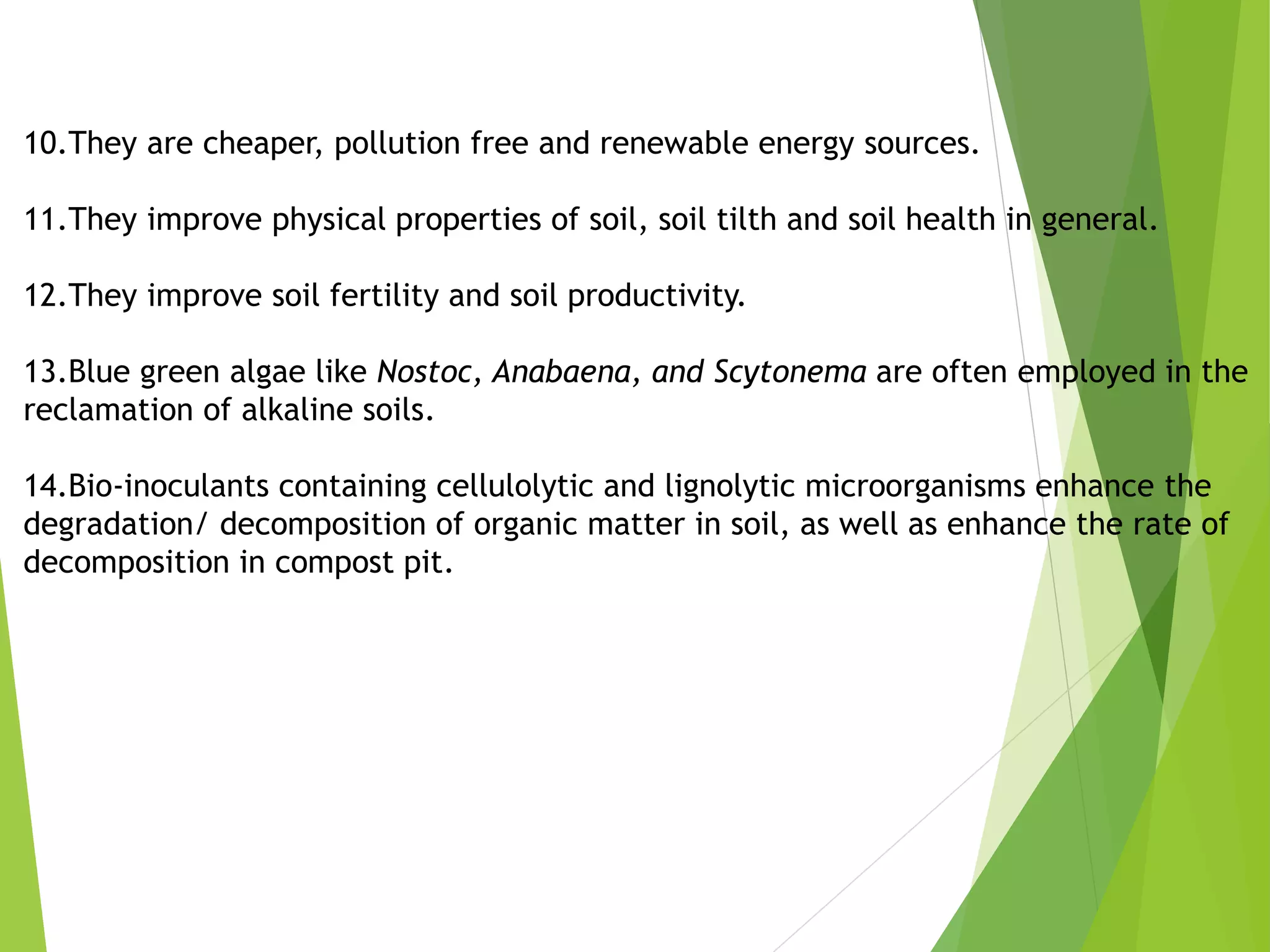 Role of biofertilizer in agriculture | PPTX