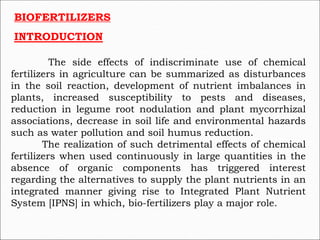 Role of Biofertilizer in Organic Agriculture.pptx