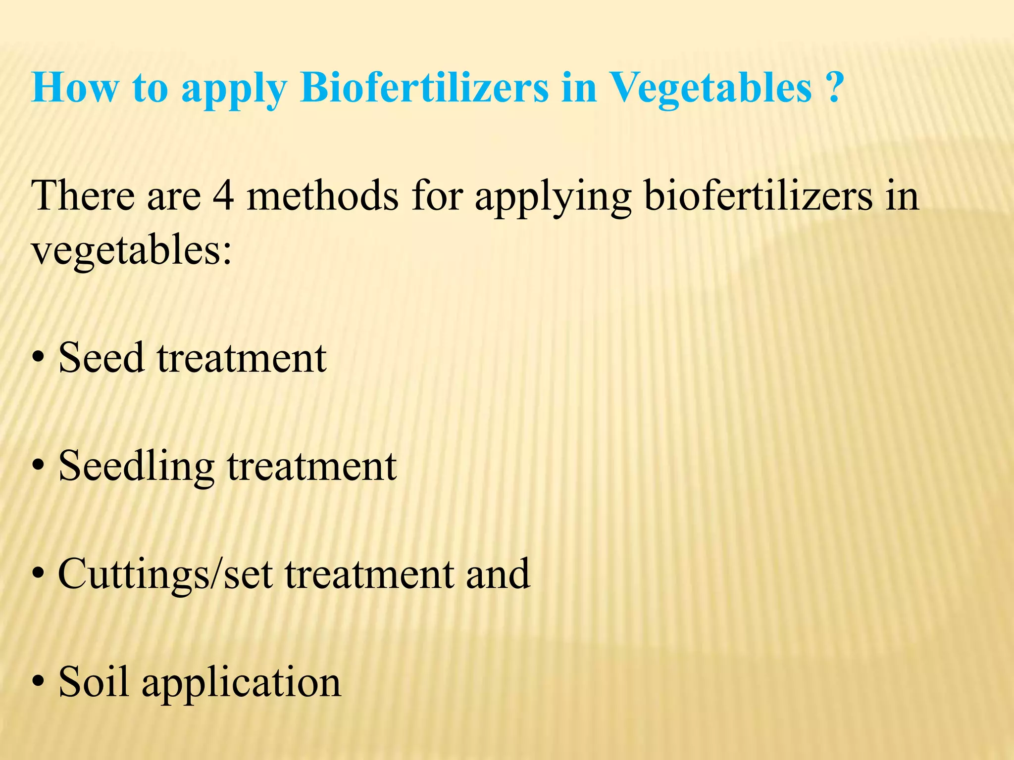 Role of biofertilizers | PPTX