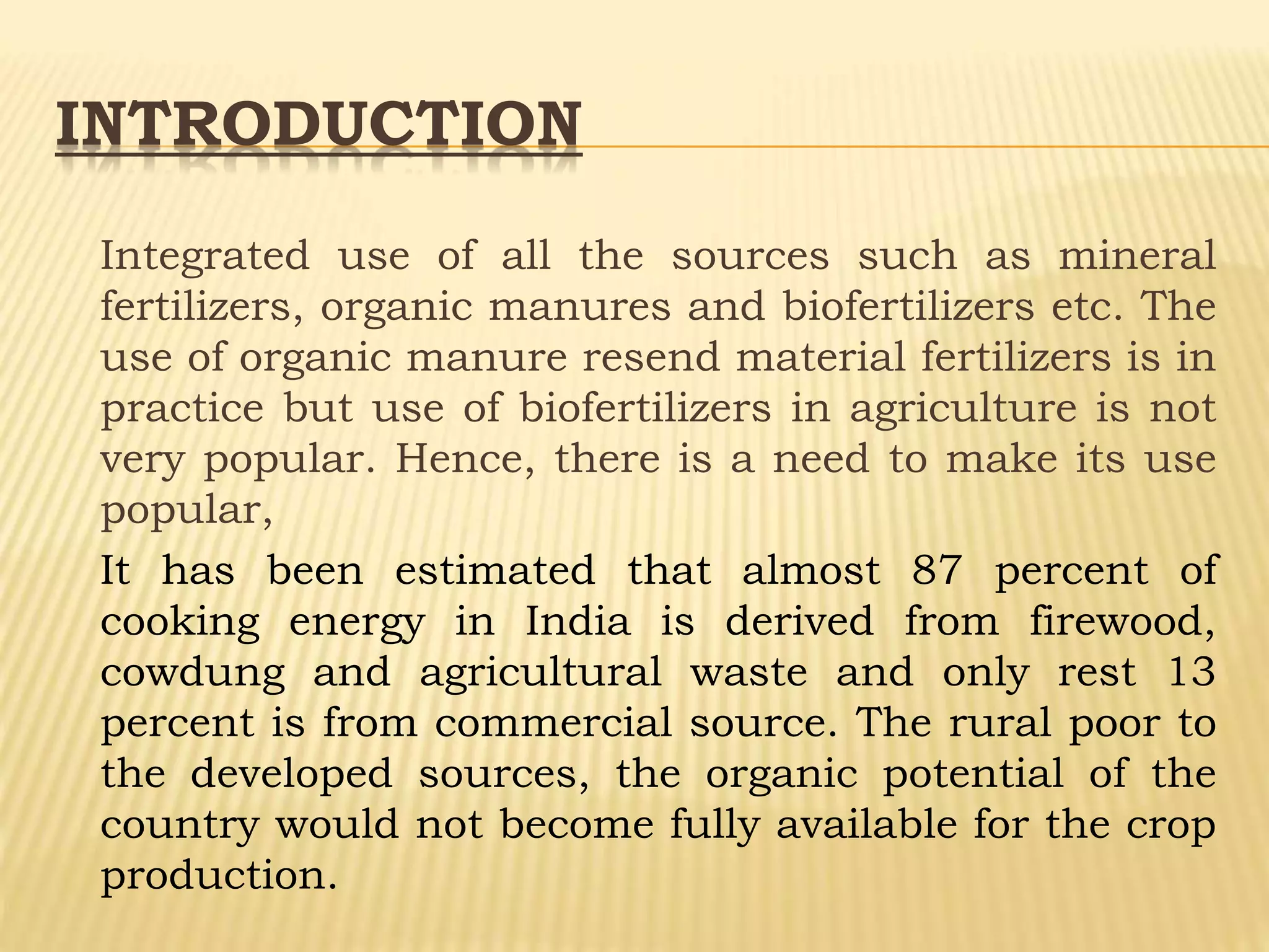 Role of biofertilizers | PPTX