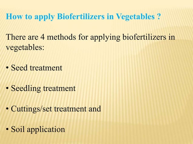 Role of biofertilizers | PPTX | Agriculture | Industries
