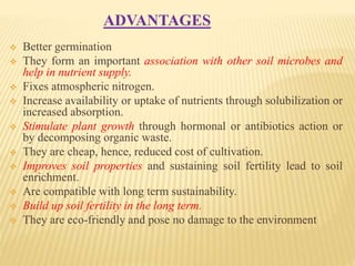 Role of biofertilizers | PPTX | Agriculture | Industries