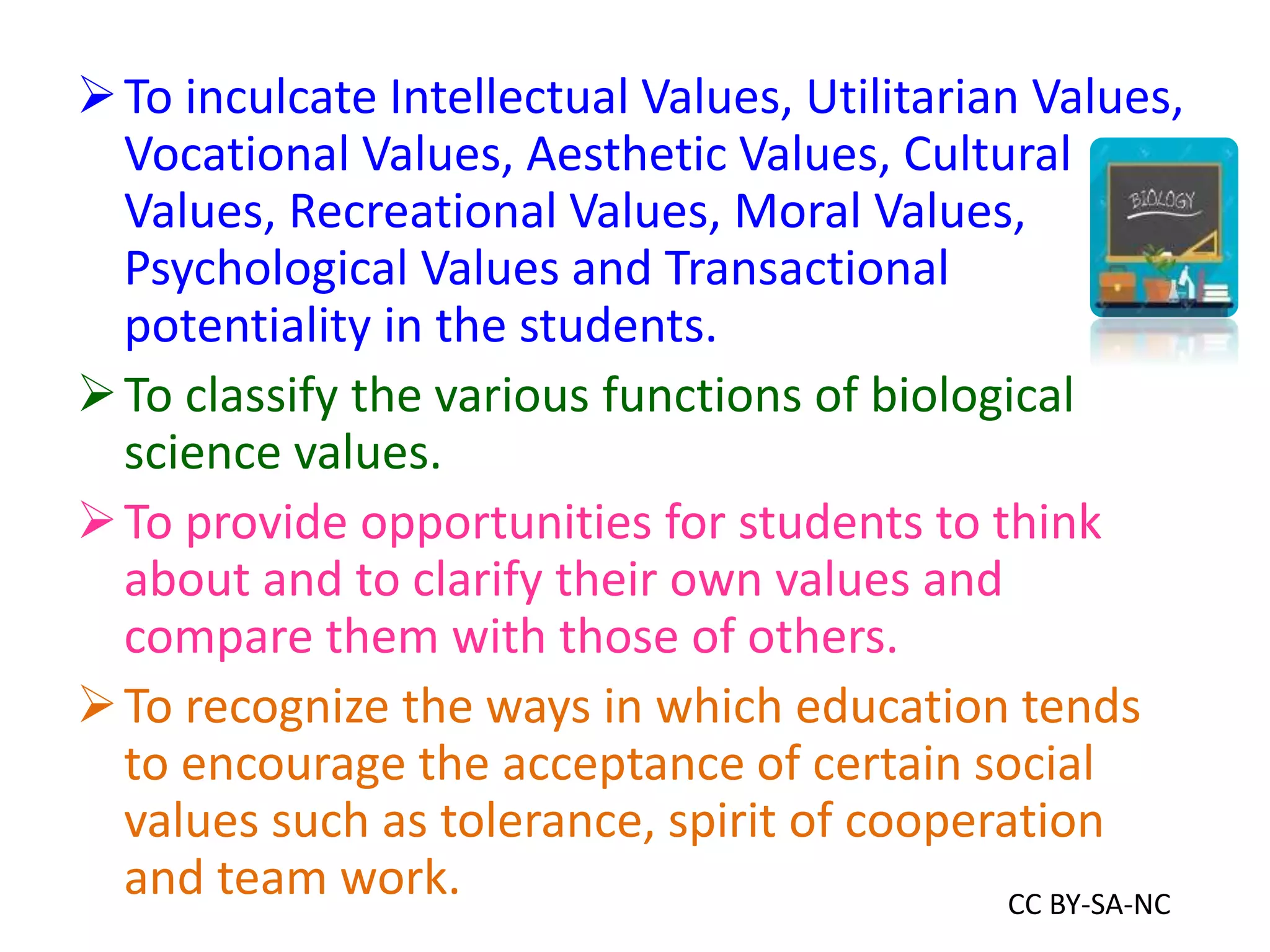 Role of biology teacher in inculcating biological science | PPTX