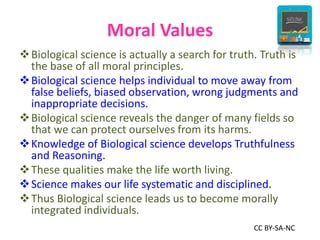 Role of biology teacher in inculcating biological science | PPTX