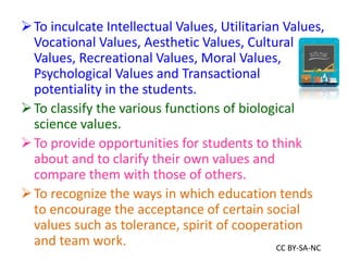 Role of biology teacher in inculcating biological science | PPTX