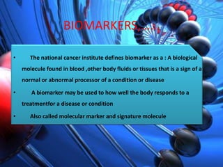 Role of biomarkers and chemopreventives in oral carcinogenesis | PPTX