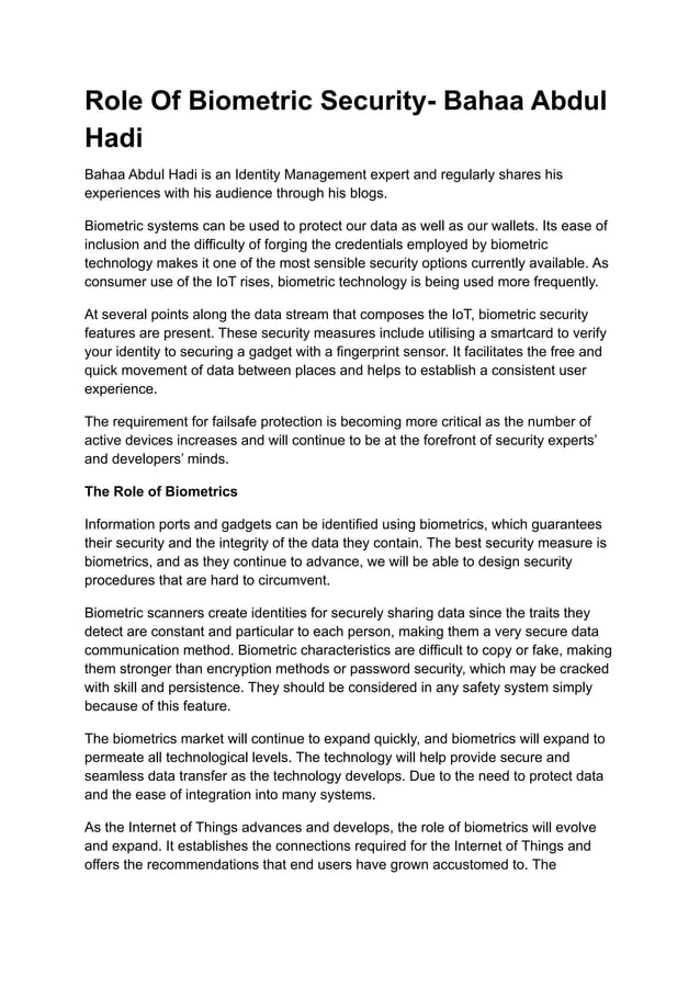 Role Of Biometric Security- Bahaa Abdul Hadi.pdf