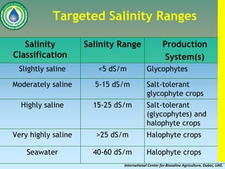 Role of biosaline agriculture Faisal Taha | PDF