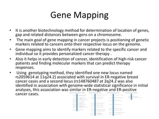Role of biotechnology in cancer control | PPTX