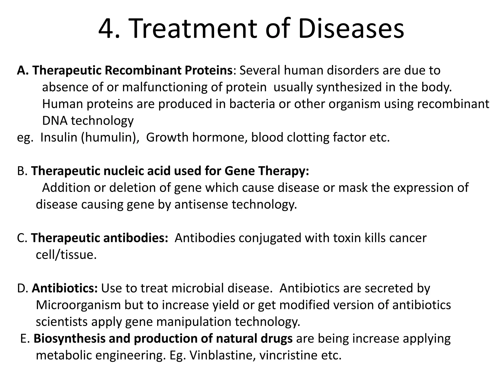 Role of biotechnology in the management of disease | PPTX
